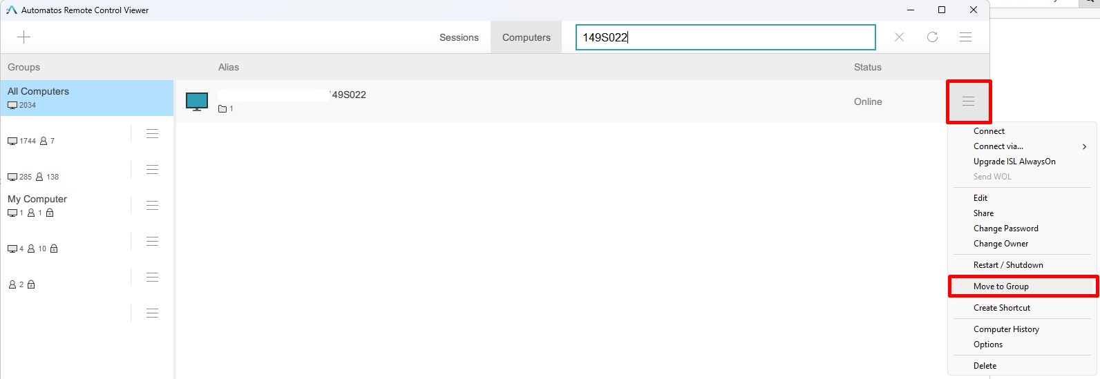 Configuração - Automatos Remote Control Viewer - Documentação do produto