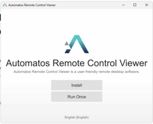 Configuração - Automatos Remote Control Viewer - Documentação do produto